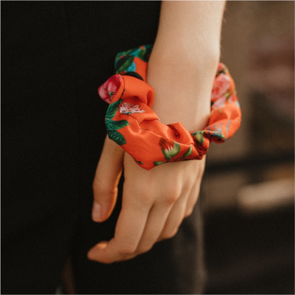 Scrunchie Motif - Jasa Printing Kain Digital